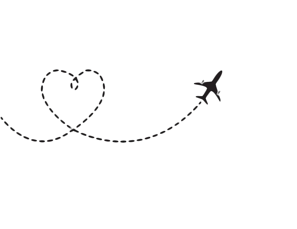 Download Heart-Shaped Airplane Flight Aircraft Route Free Clipart HQ ...