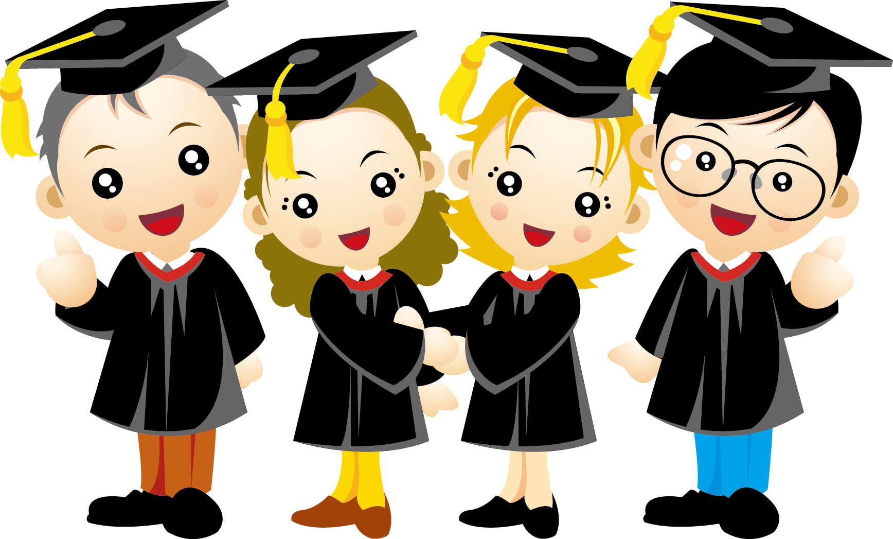 Download Ceremony Season Cartoon Graduation People Free Photo PNG ...