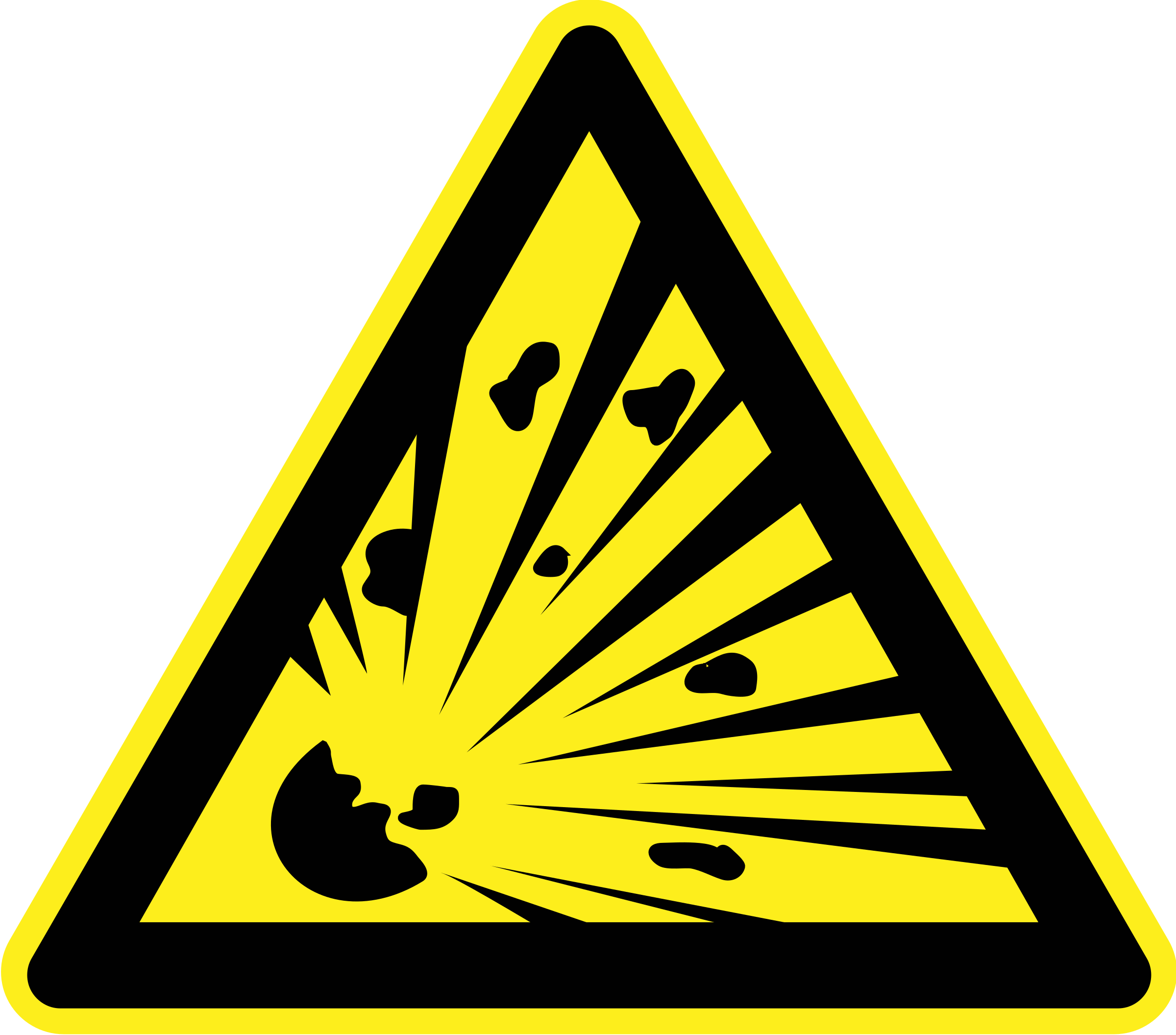 Download Explosion Symbol Sign High Warning Voltage Clipart PNG Free ...