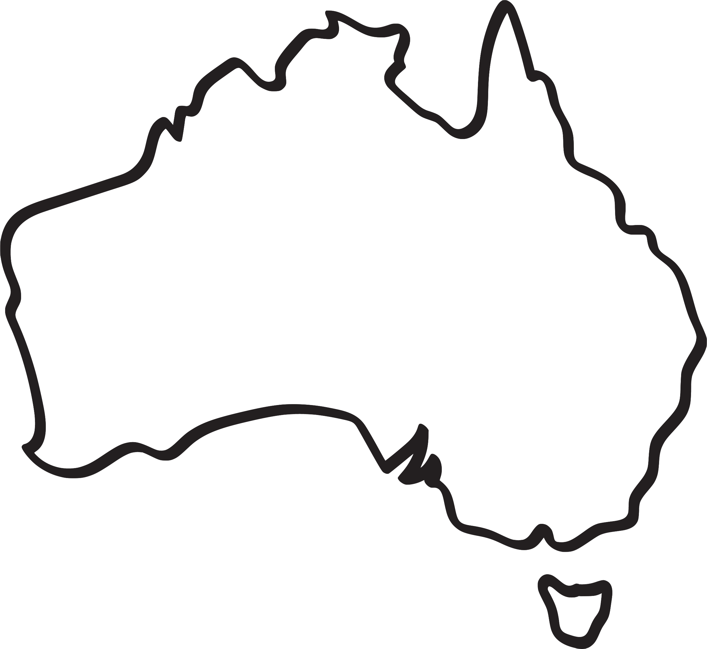 Download Vector Map Australia Drawing Free Download PNG HD Clipart PNG ...